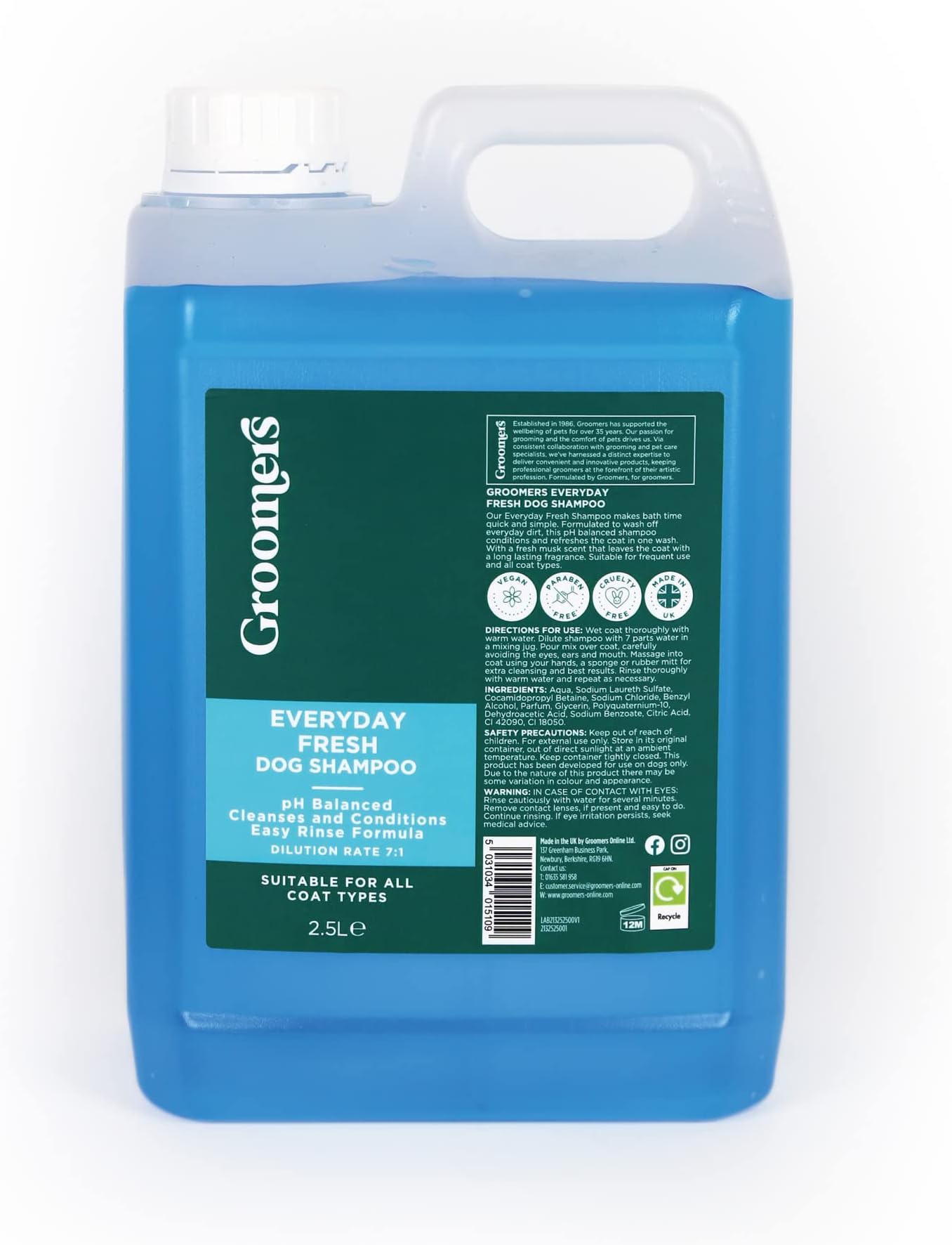 Groomers Everyday Fresh Dog Shampoo for grooming | Long lasting ...