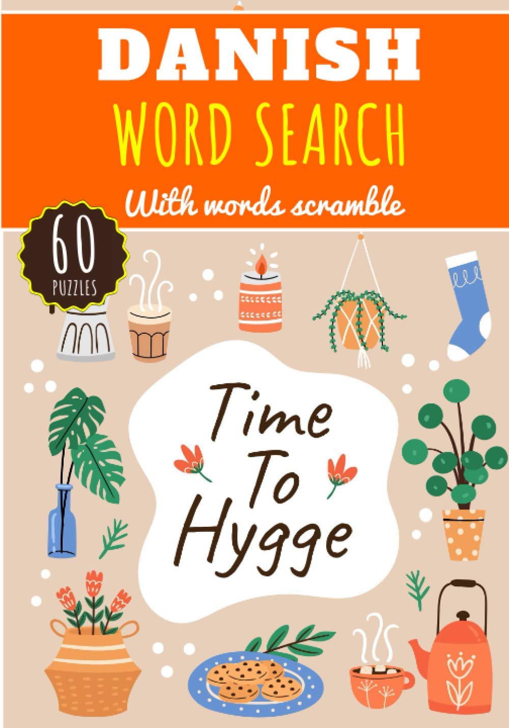 Danish Word Search: 60 puzzles | Challenging Puzzle Brain book For ...
