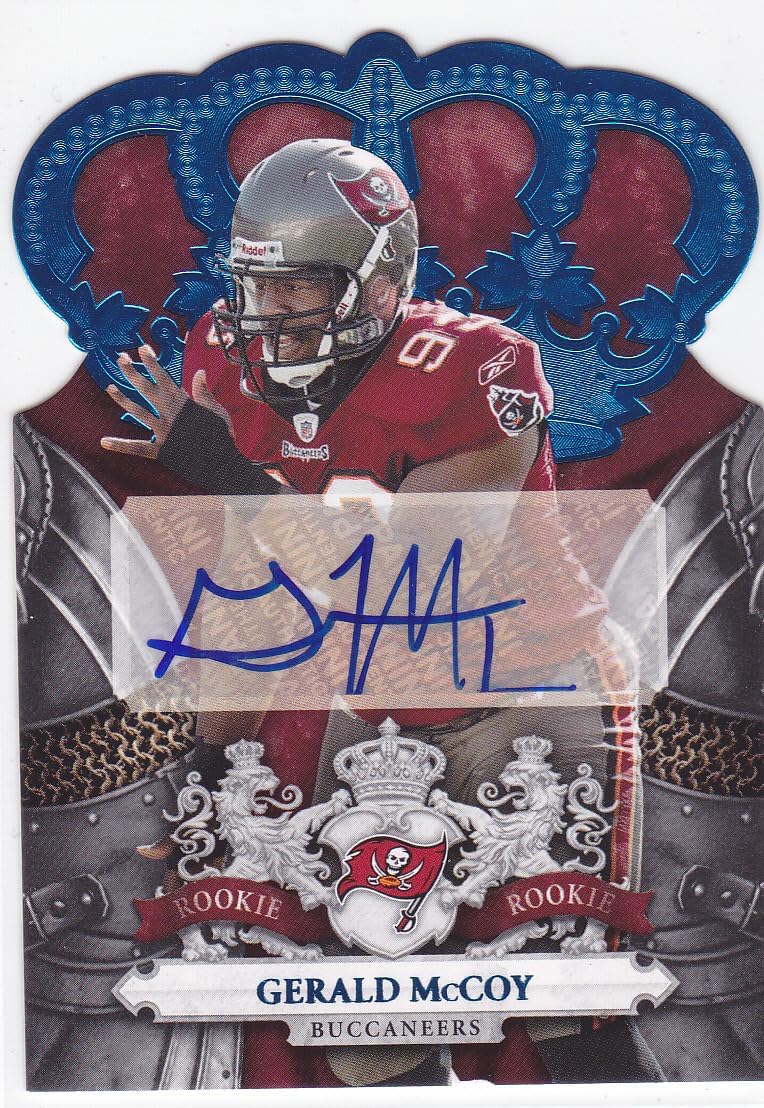 2010 CROWN ROYALE GERALD MCCOY BLUE /50 RC ROOKIE AUTO AUTOGRAPH at ...