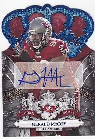 2010 CROWN ROYALE GERALD MCCOY BLUE /50 RC ROOKIE AUTO AUTOGRAPH at ...