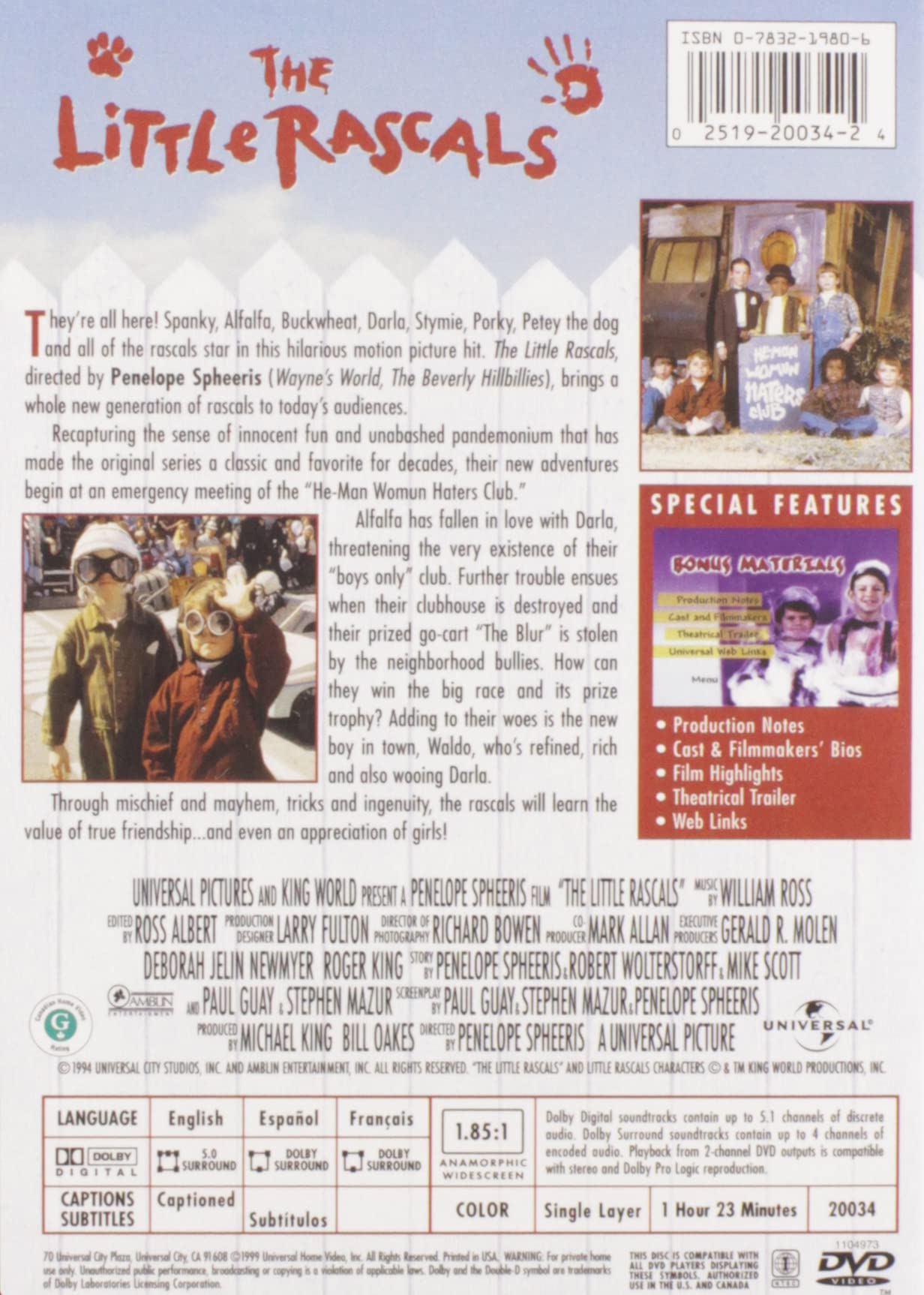 Buy The Little Rascals [DVD] The Little Rascals [Blu-ray] The Little ...