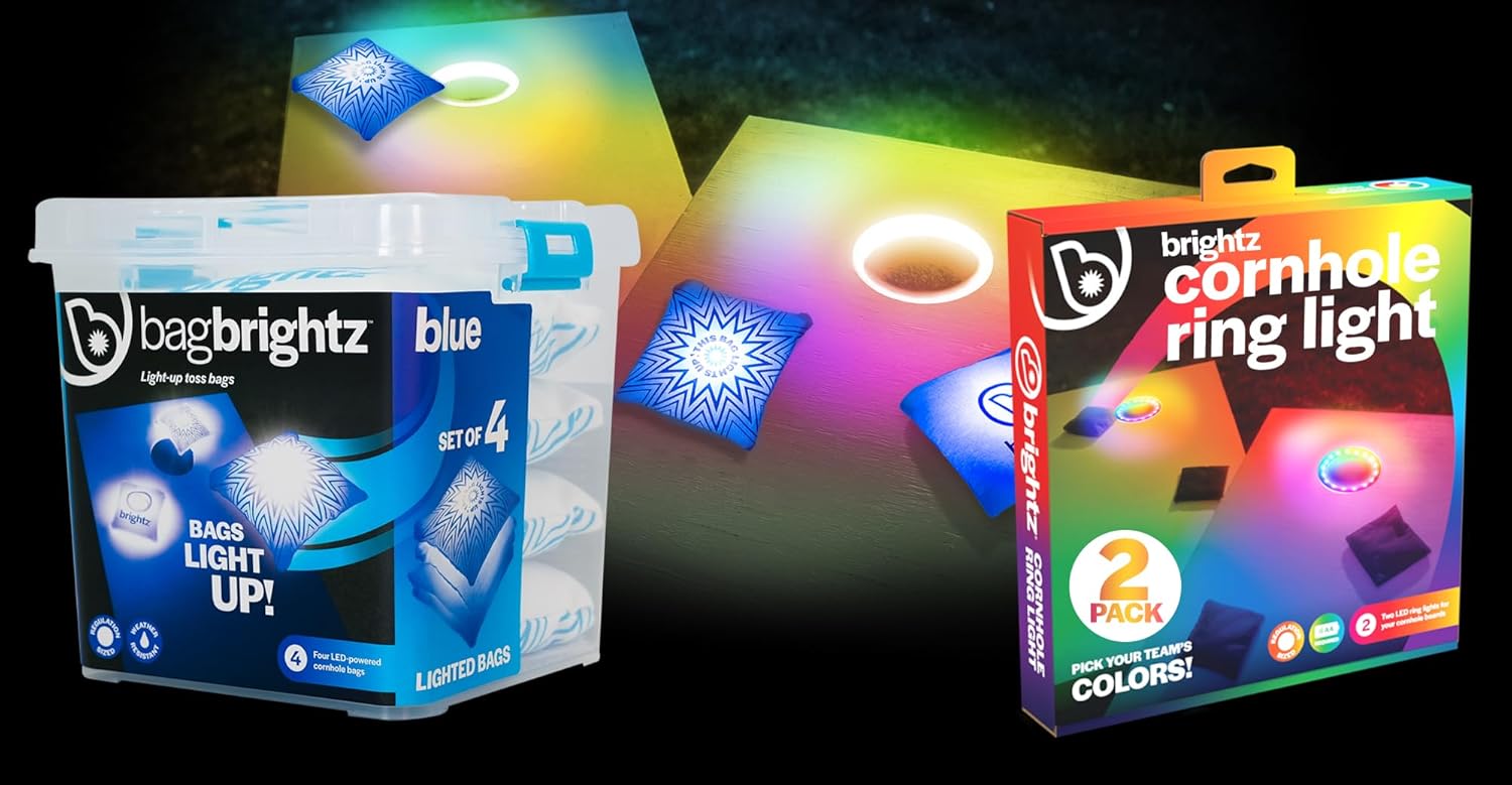 Amazon.com : Brightz Premium Cornhole Ring Light with LED Bags ...