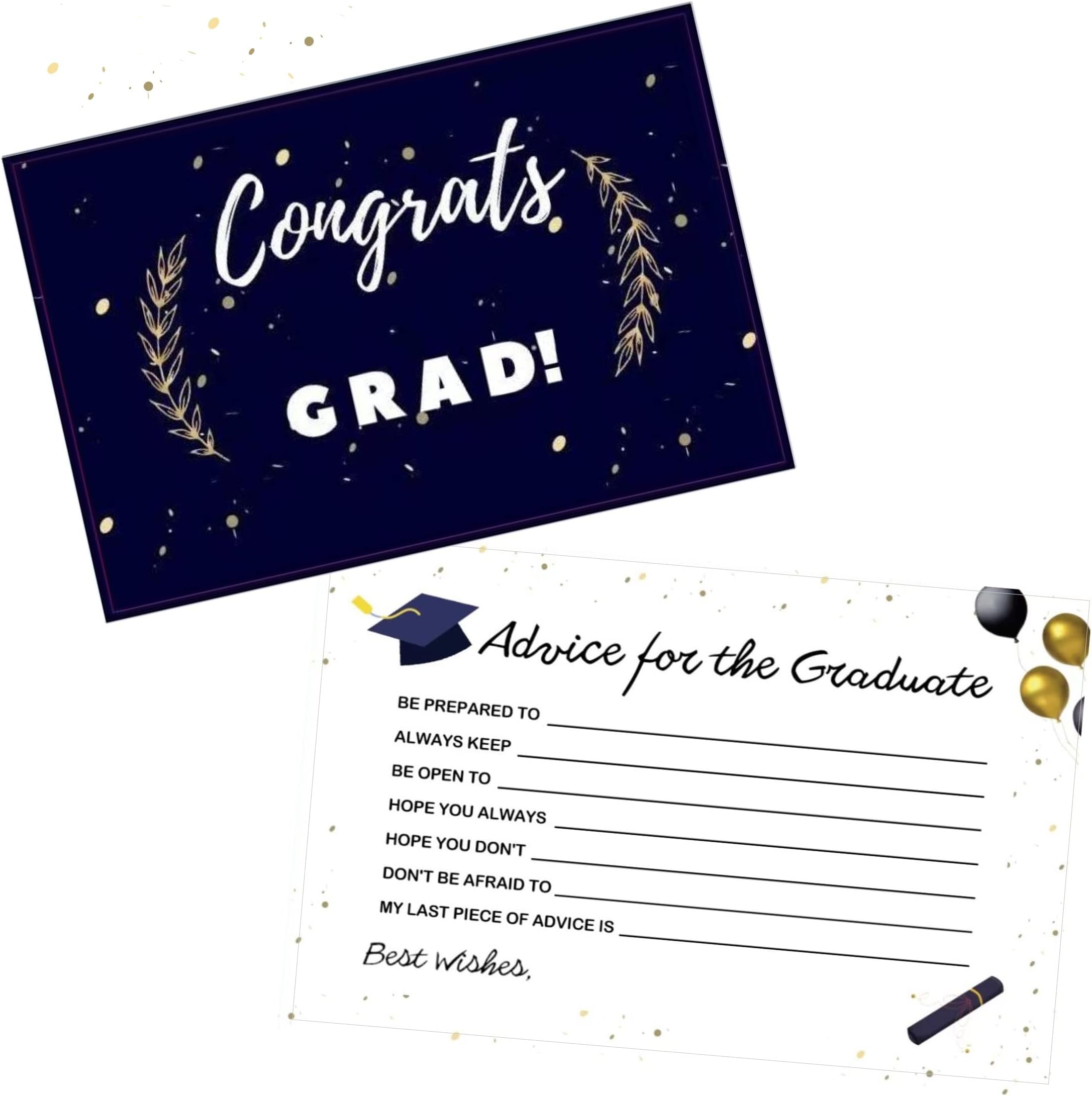 Amazon.com : Graduation Wish Cards - 50PCs High School or College ...