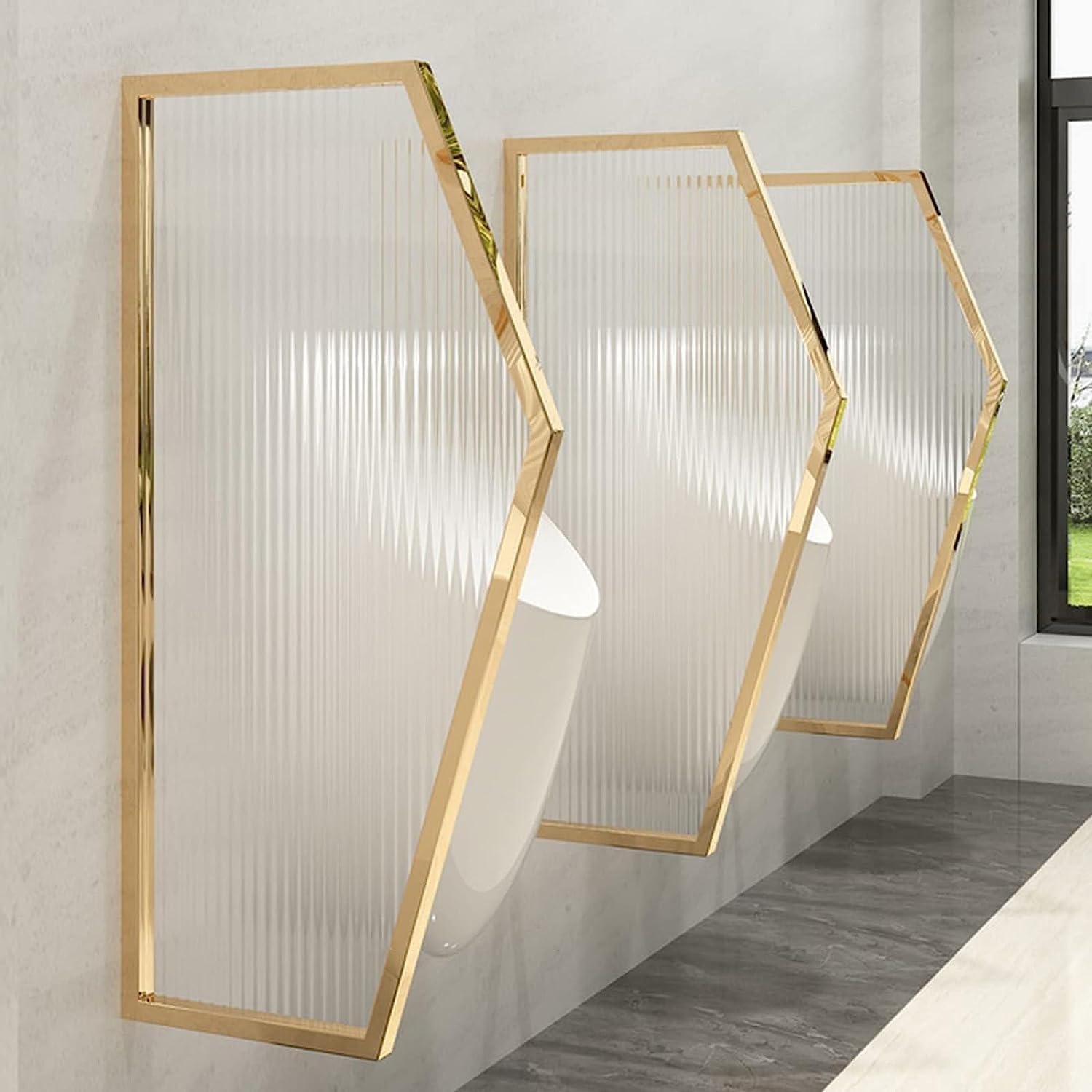 Amazon.com: QIANMEI Urinal Partition Divider Screen Set of 3, Wall ...