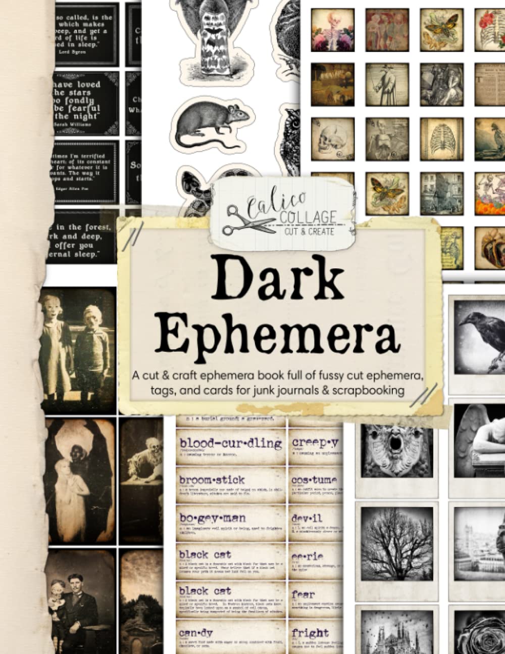 Dark Ephemera Book: Cut & Collage Gothic Ephemera for Junk Journals ...