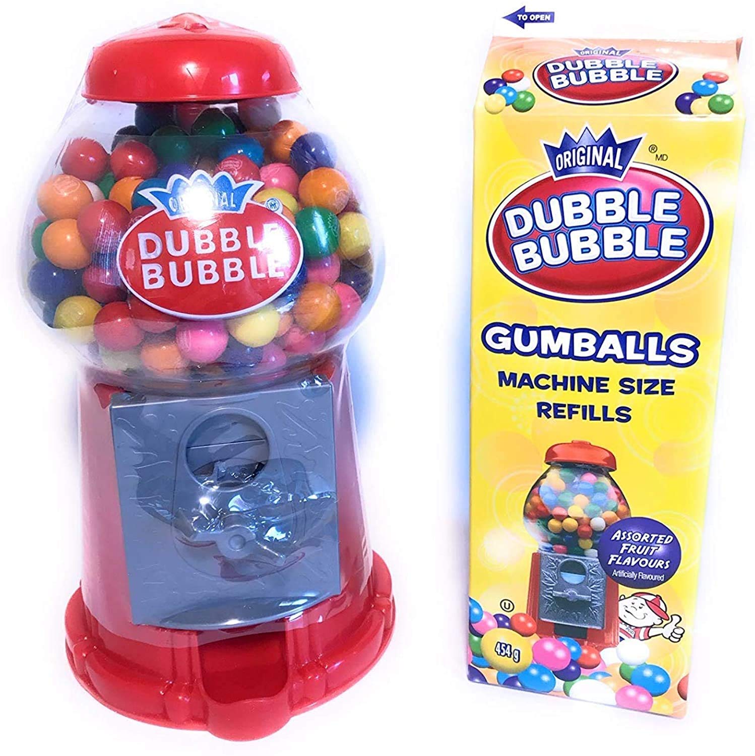 Original Dubble Bubble Gumball Machine Bundle - Gumball Machine with 1 ...