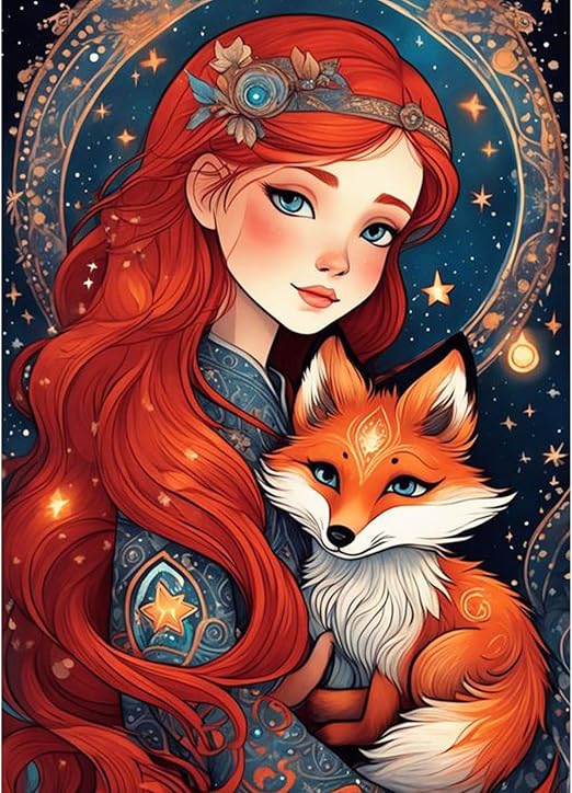 QENSPE 5D Diamond Painting Fantasy Diamond Art Kits for Adults, Round ...