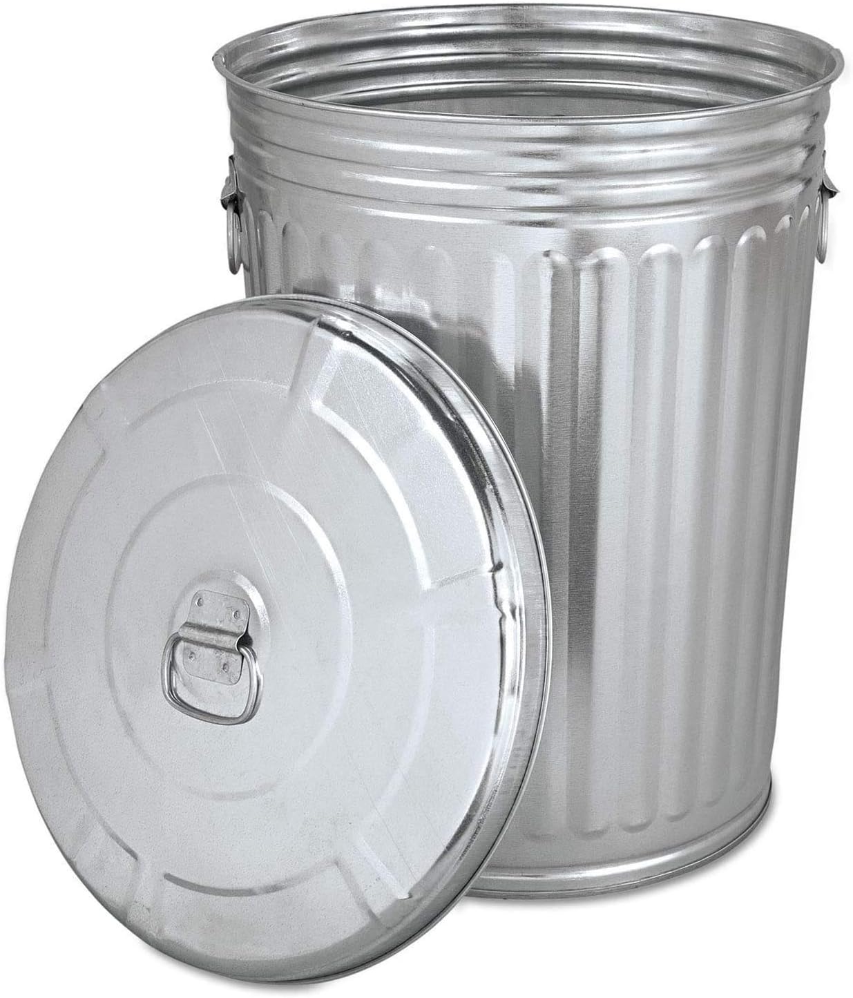 Amazon.com: KCHEX Trash can with lid - Pre-Galvanized Trash Can with ...