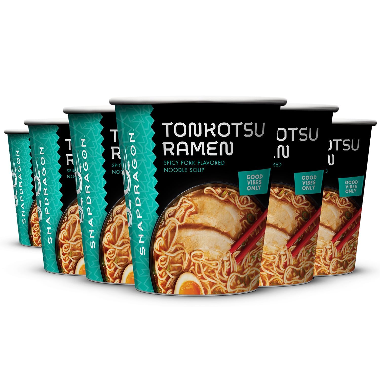 Amazon.com : Snapdragon Tonkotsu Ramen Cup Noodles - 6 Pack Instant ...
