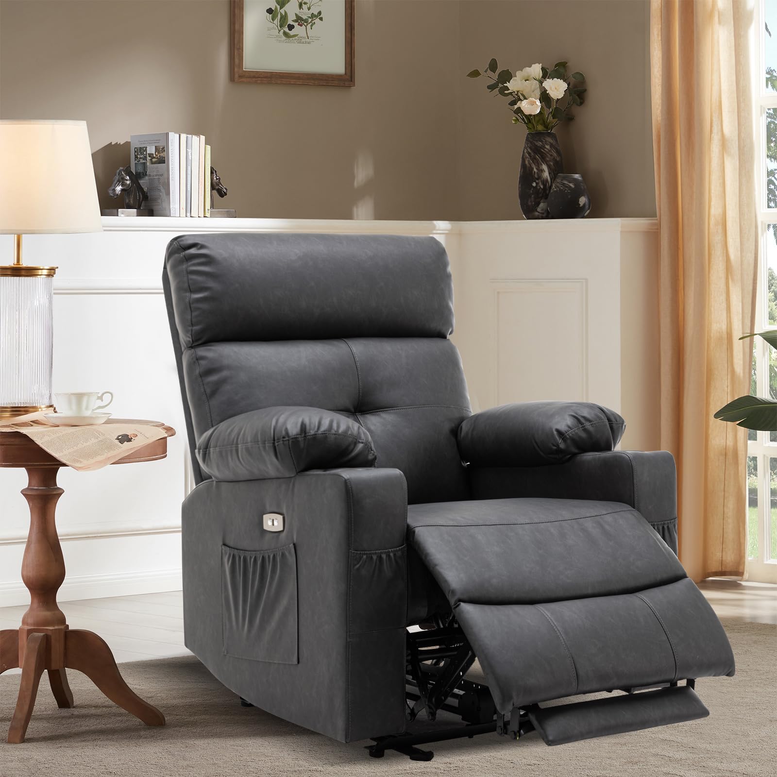Amazon.com: Consofa Electric Recliner Chairs, Power Recliner Chair with ...