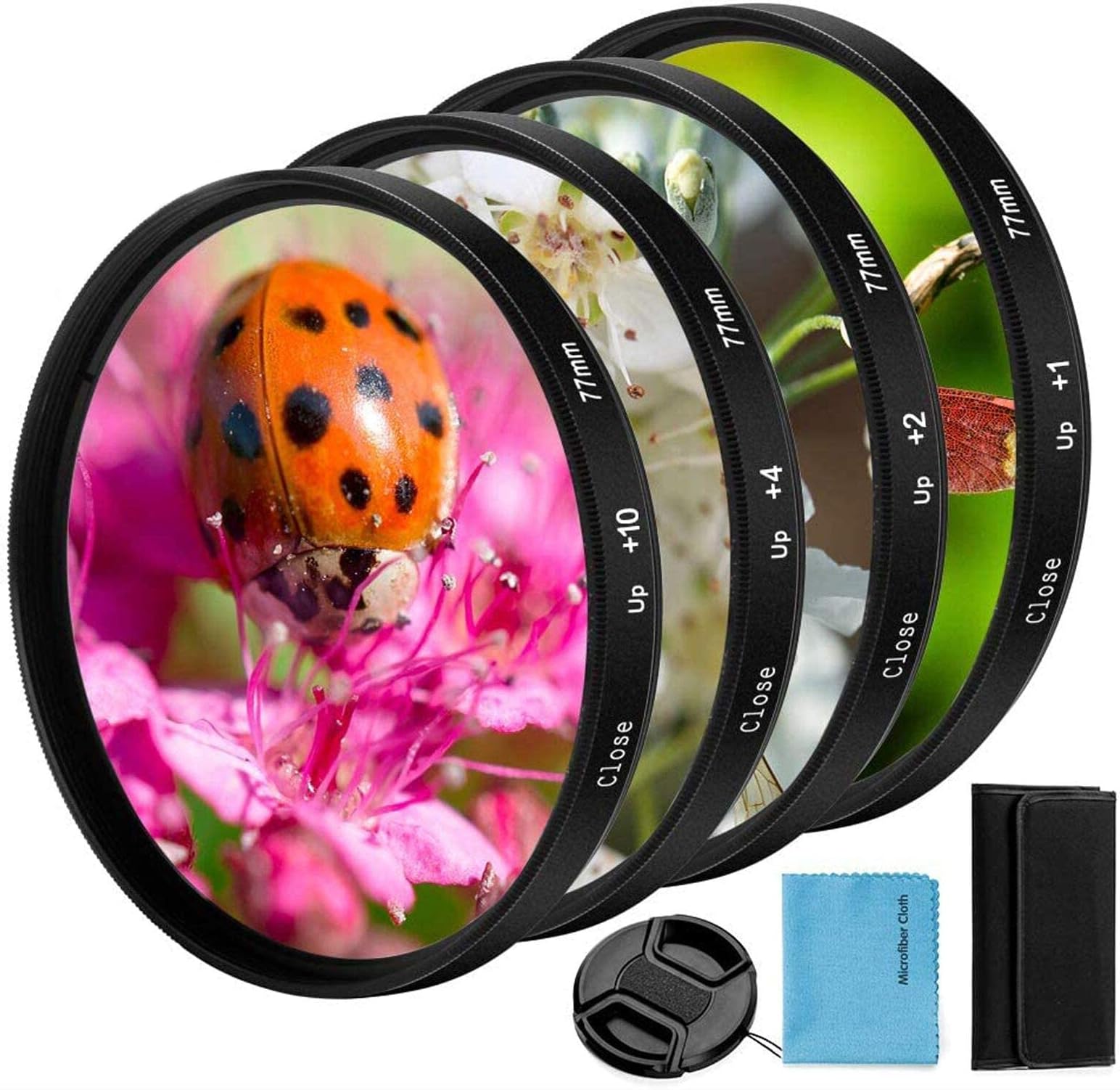 Amazon.com : 52mm Close-up Filter Kit 4 Pieces(+1,+2,+4,+10) Macro ...