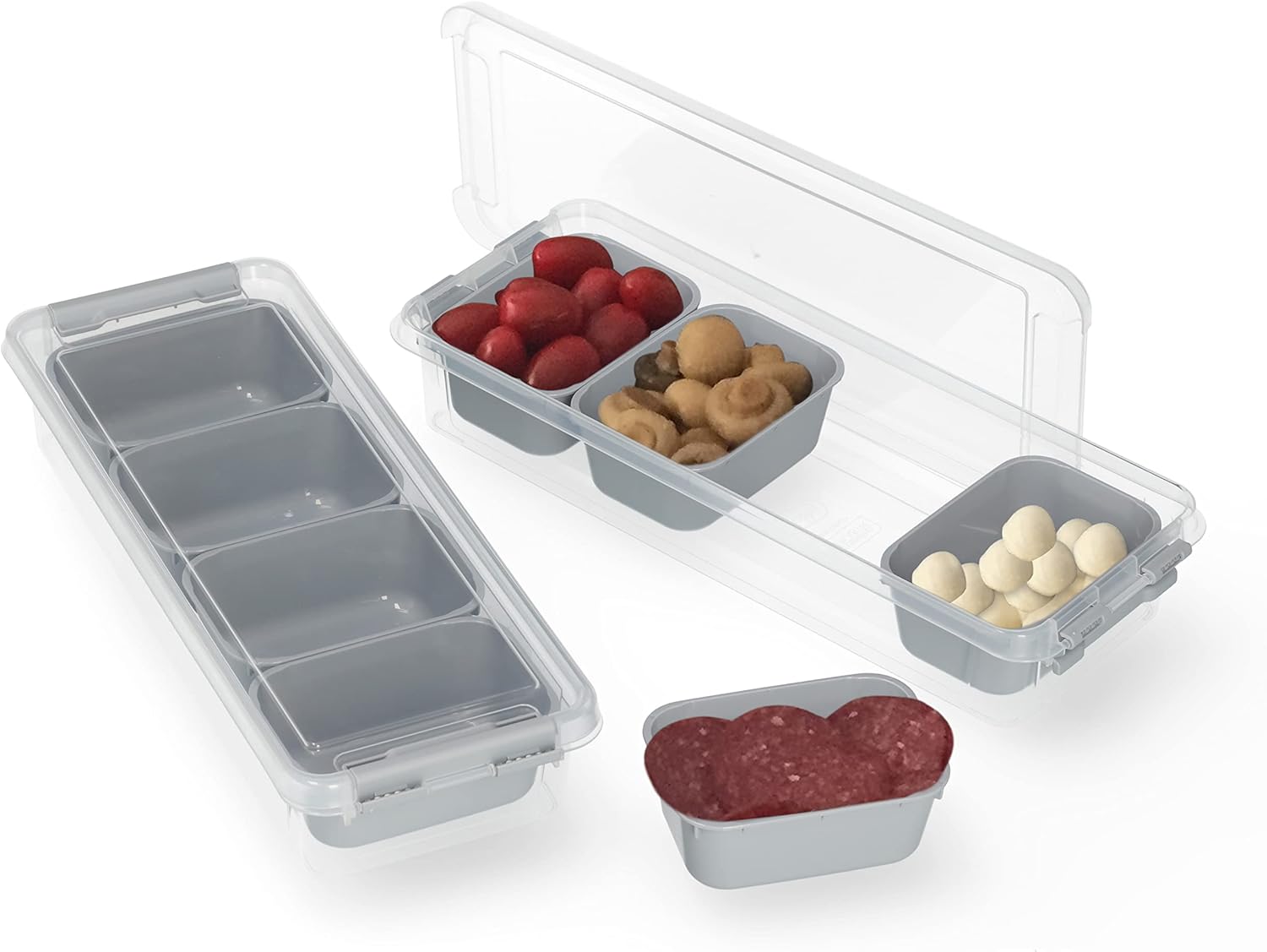 RoyalFay Napoli Ingredient Containers Set of 2 - Stackable Storage Box ...