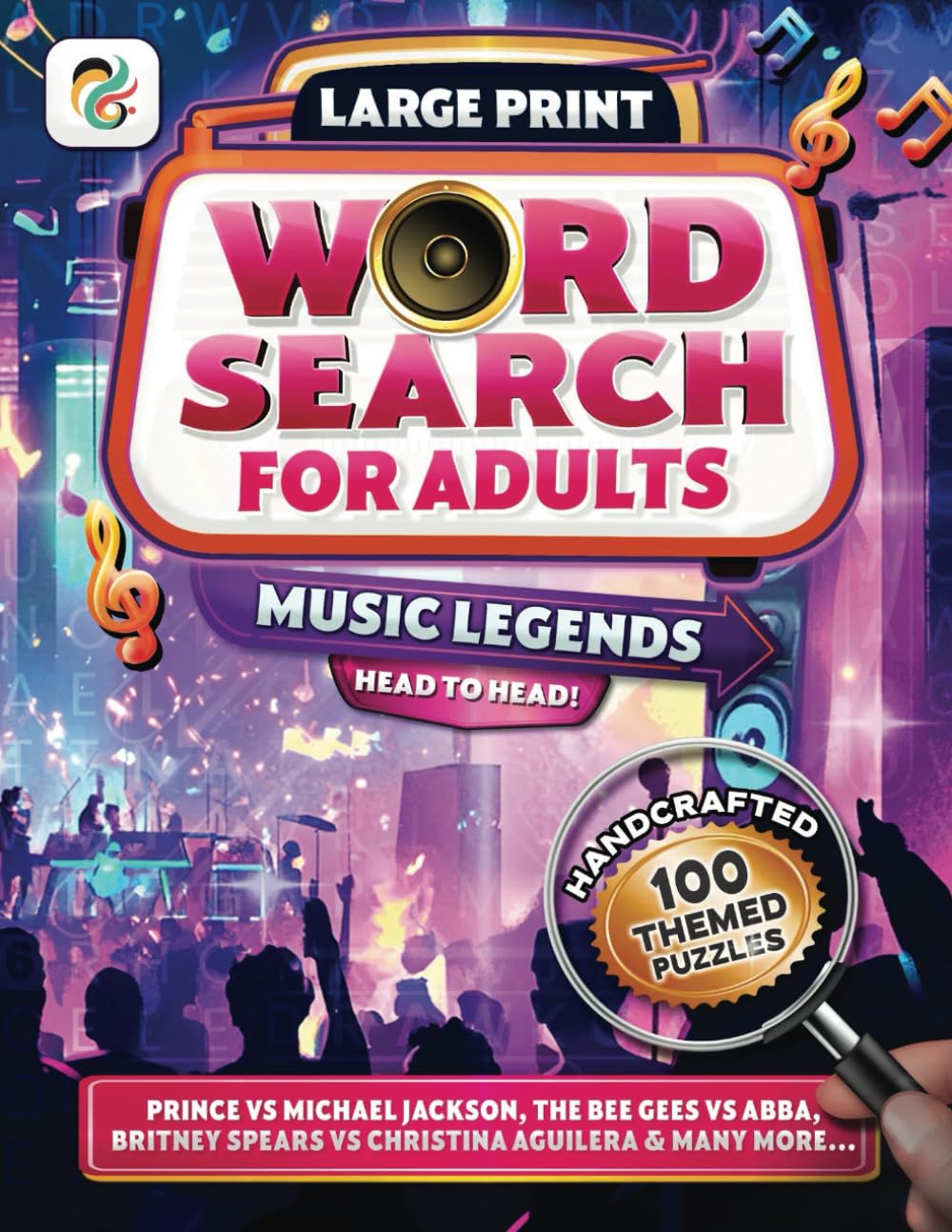 Word Search: 100 Word find Games Puzzle Book for Adults about Music ...