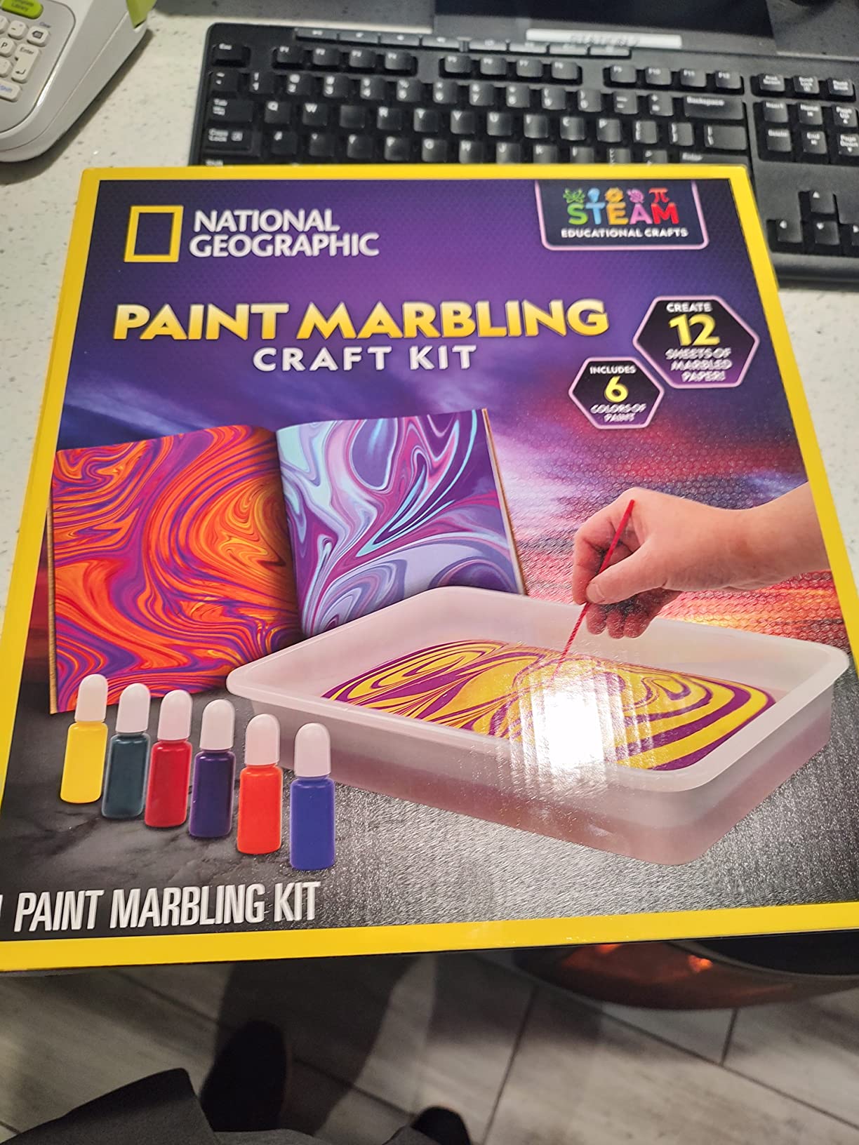 $2/mo - Finance NATIONAL GEOGRAPHIC Paint Marbling Arts & Crafts Kit ...