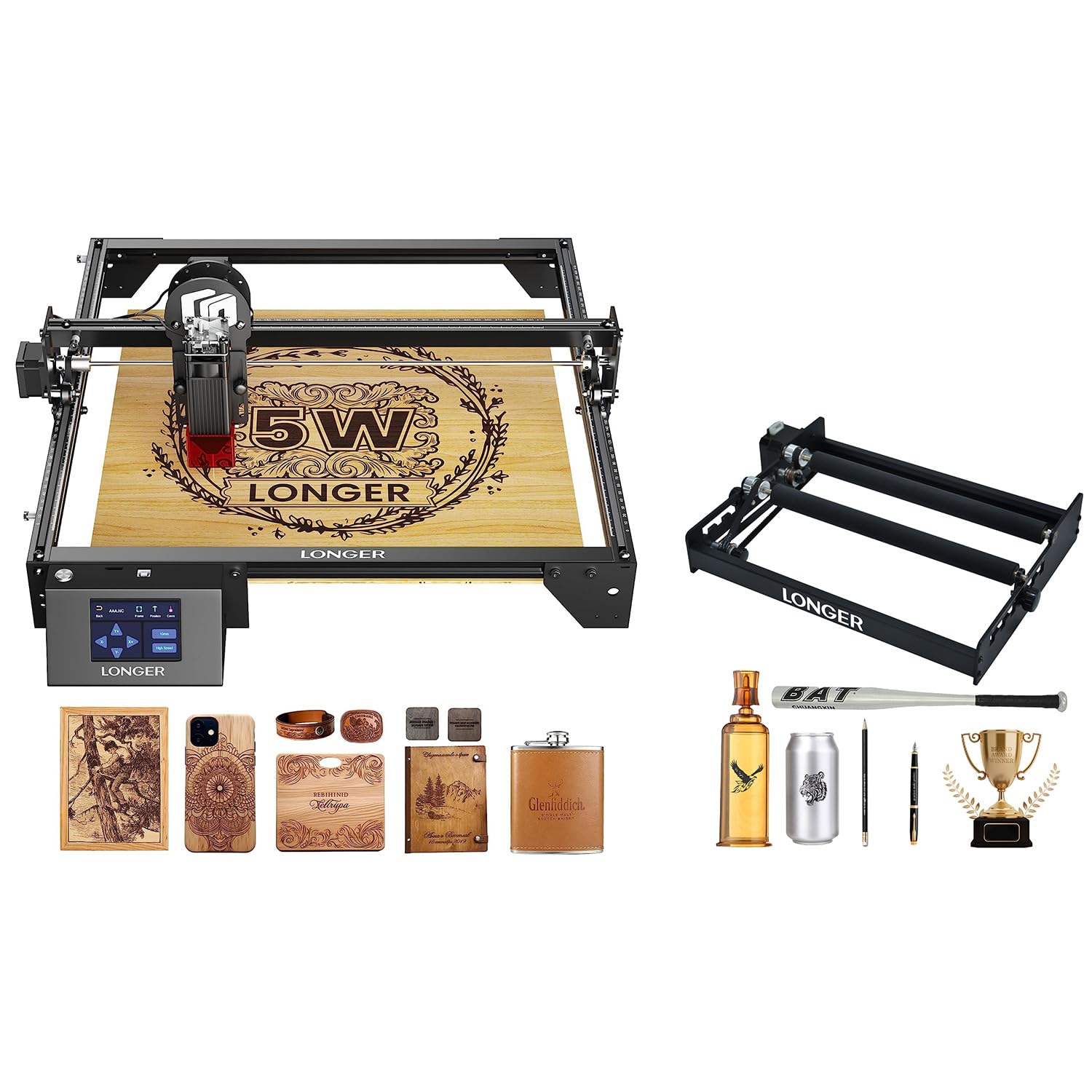 Amazon.com: Longer Ray5 5W Laser Engraver Machine & LONGER Laser ...