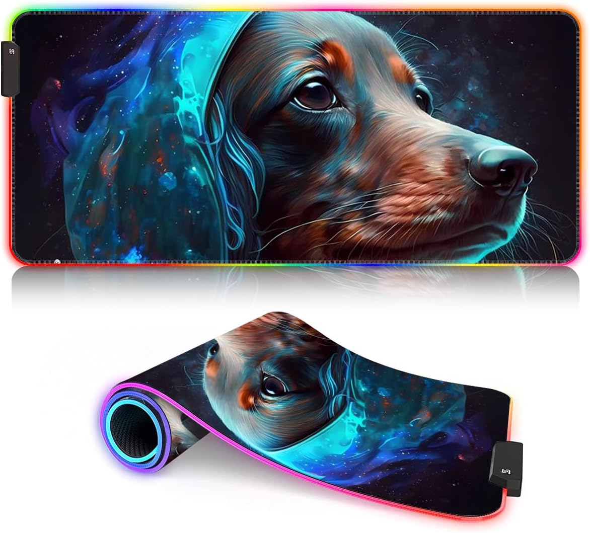 BUBELS Gaming RGB Gaming Mouse Mat Large Mouse Pad with Breathable ...