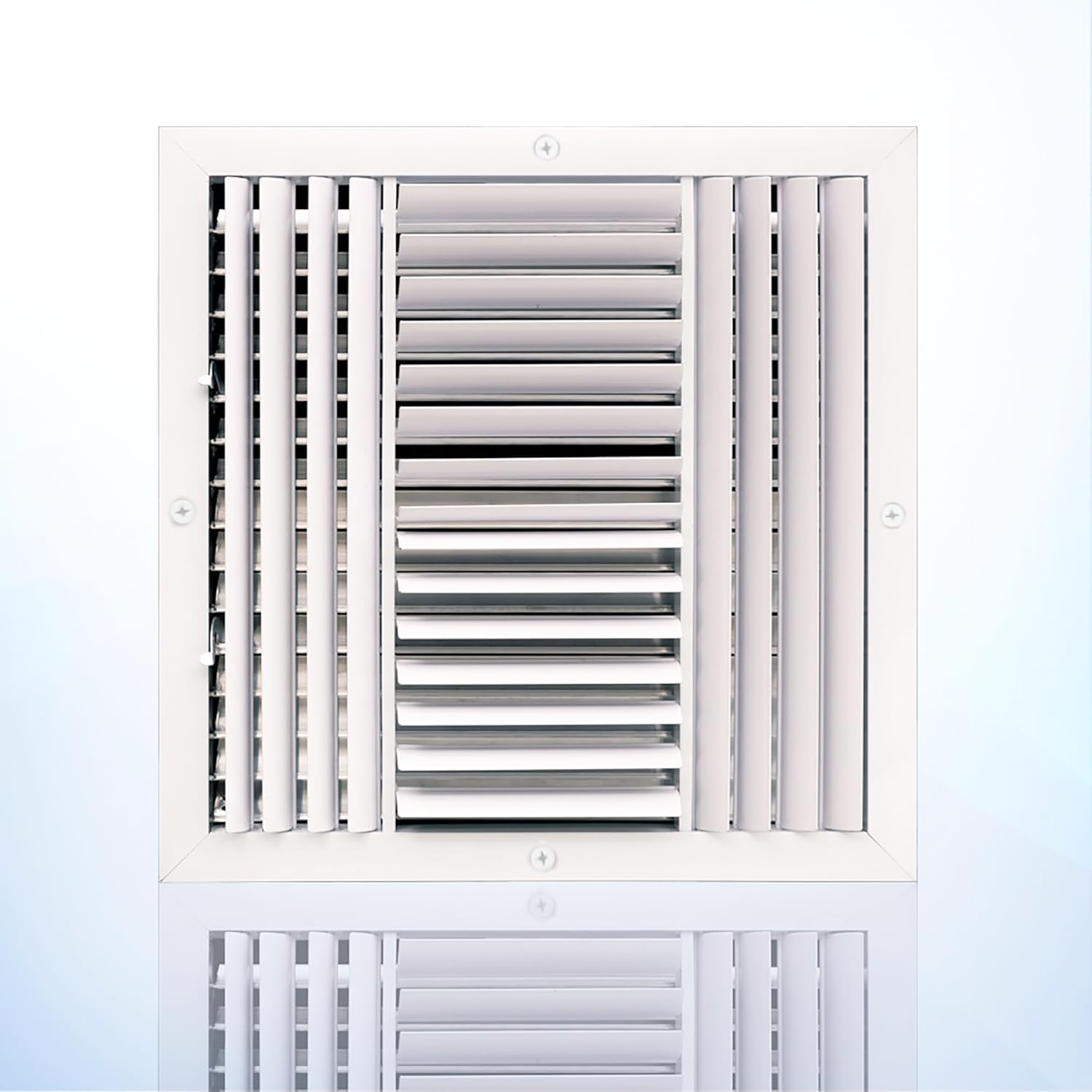 16" x 16" Duct Hole [17.6" x 17.6" Face] Aluminum 4-Way Vent Cover ...