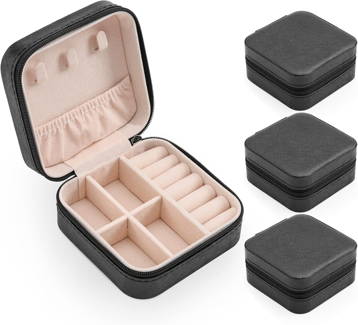 Amazon.com: XZUZ Small Travel Jewelry Boxes, Portable Jewelry Organizer ...