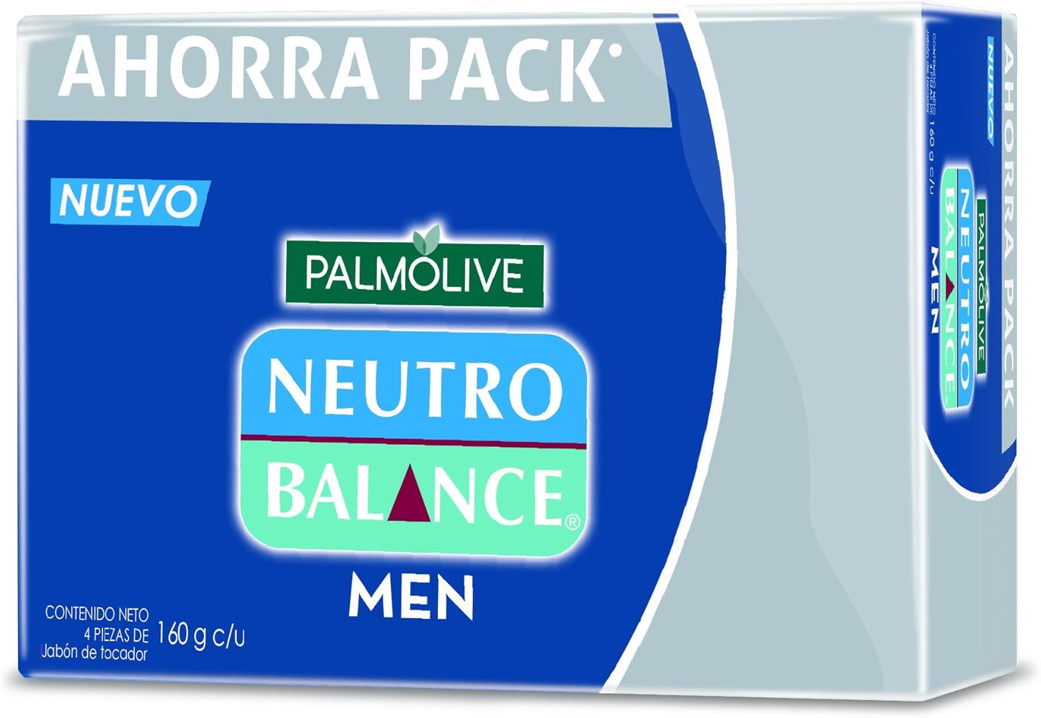 Jabon Palmolive Neutro Balance Men Clasico 4 Pack 160 g / 5.29 oz Soap ...