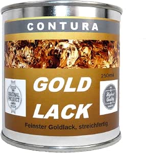 250ml. Goudverf goudkleur effectlak metaaleffect lak binnen en buiten ...