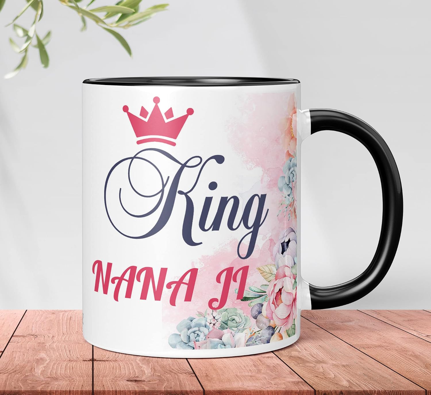 Buy NH10 DESIGNS King Nana ji Printed Mug for Birthday Gift Wedding ...
