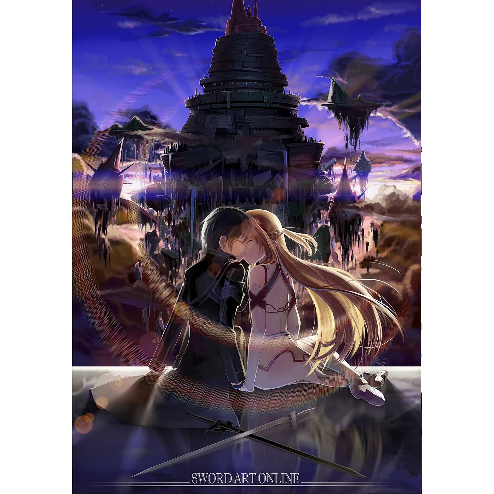 Sword Art Online Poster Set of 12 PCS Sao Poster Kirito Posters Asuna ...