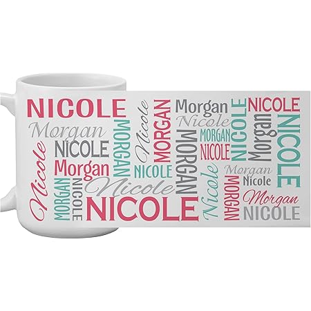 Amazon.com: Custom Coffee Mugs - Personalized Ceramic Cups with Initial ...