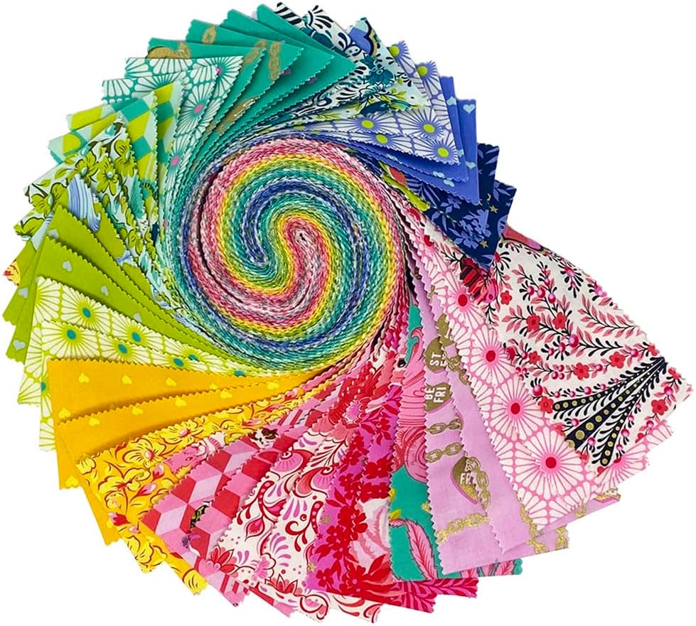 Amazon.com: Besties Design Roll (40 Pieces) by Tula Pink for FreeSpirit ...