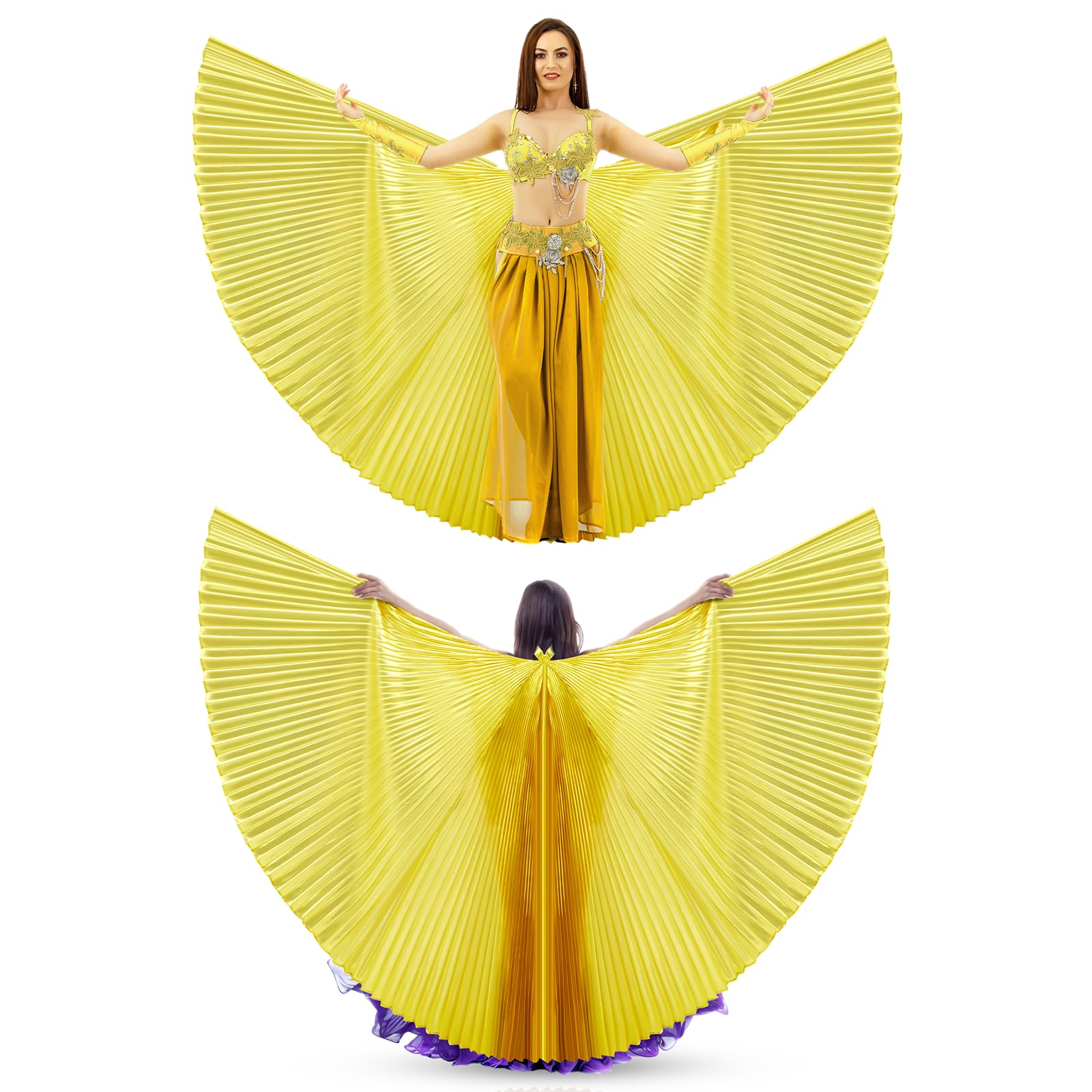 Amazon.com: Glitopper 2 Pcs Isis Wings Polyester Belly Dance Costume ...