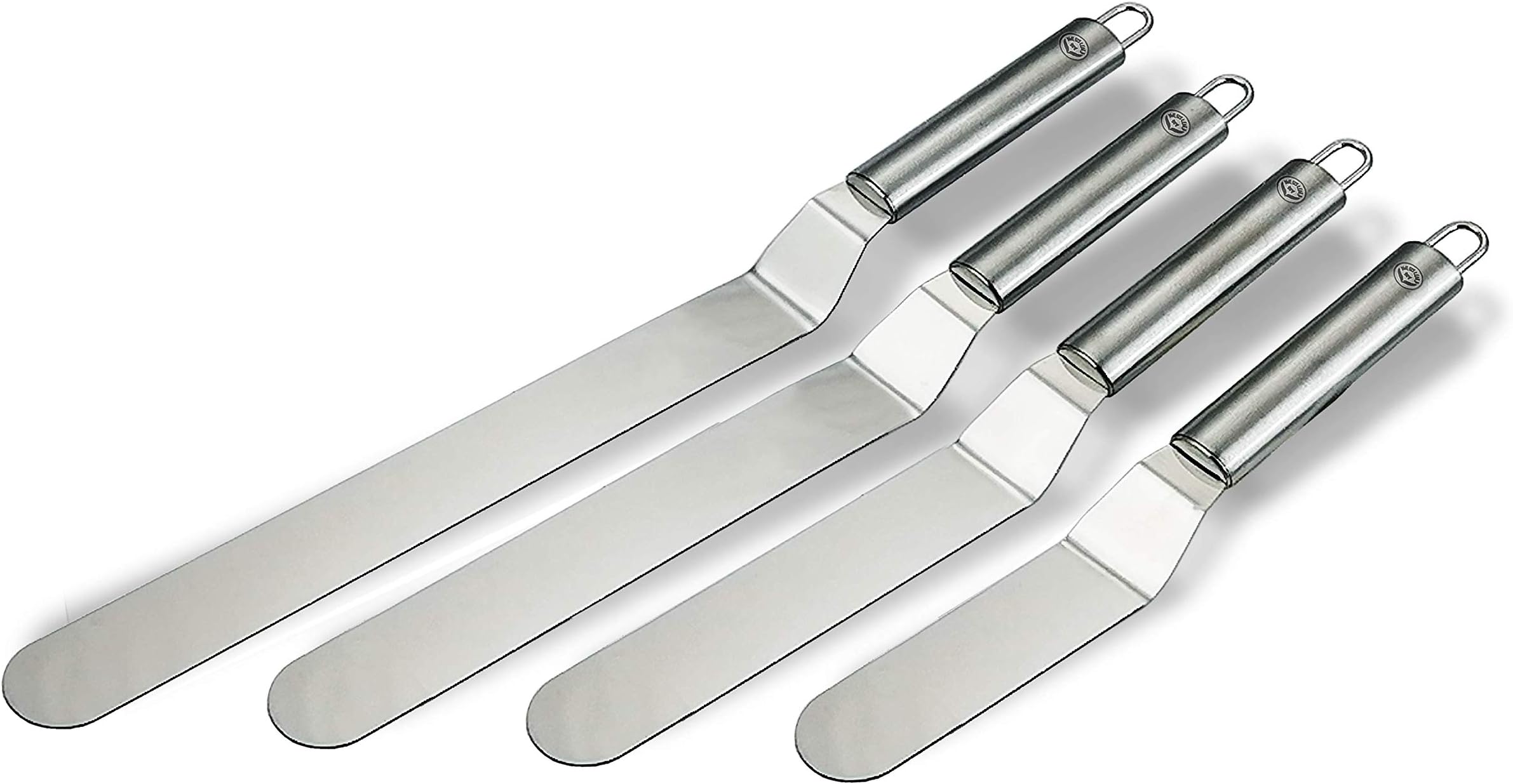 Amazon.com: 3 pack Cake Decorating Icing Spatulas Stainless Steel ...