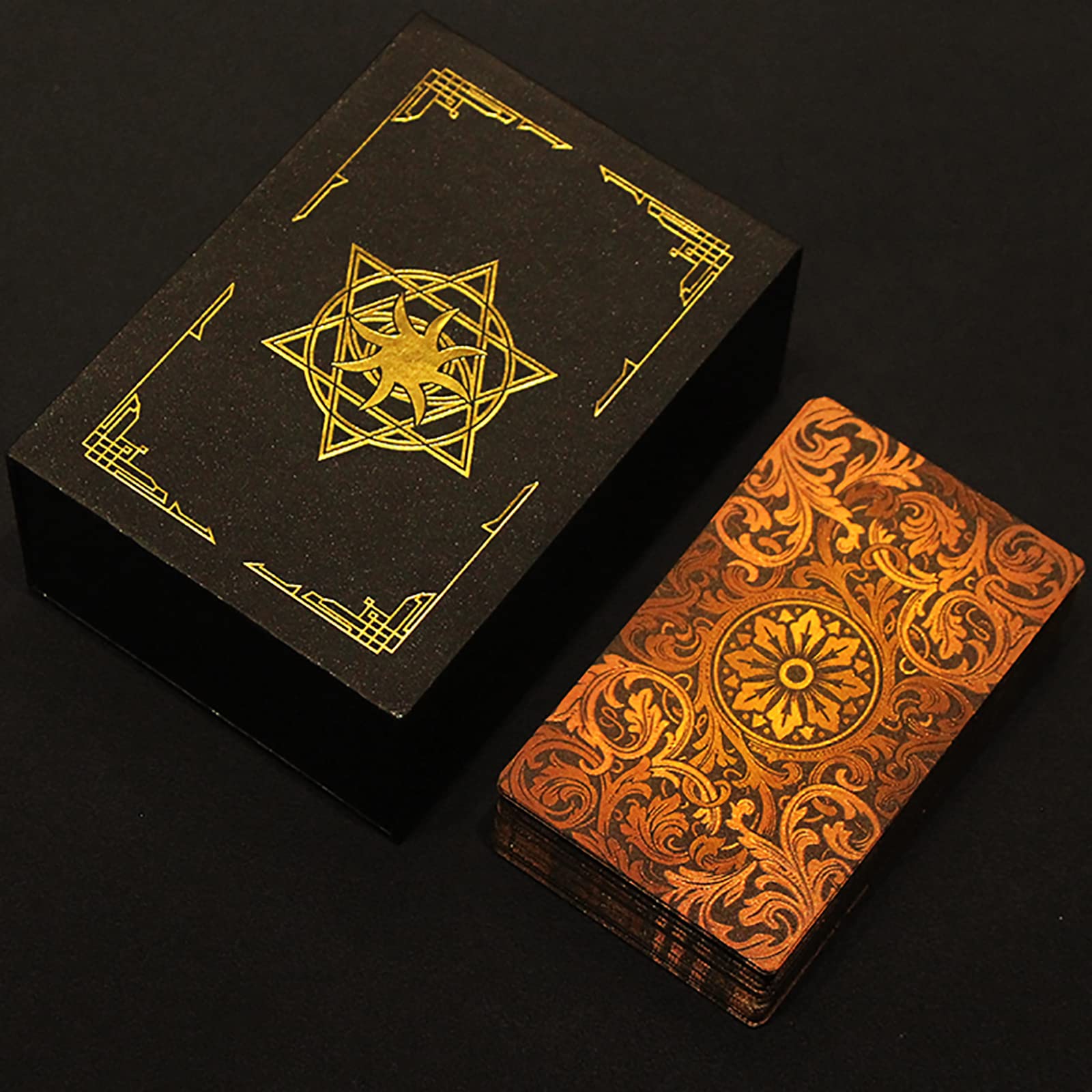 Buy EGZYYSWD Gold foil Tarot Card, Prophet Tarot Cards with Guide Book ...