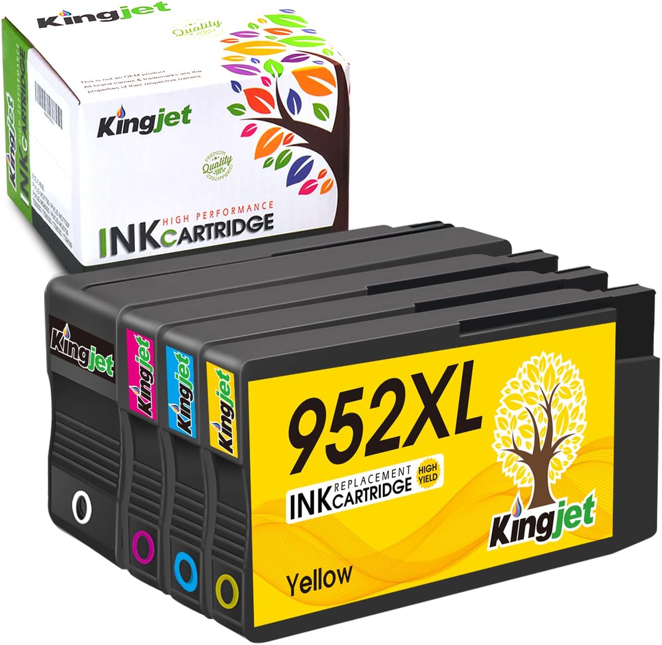 Amazon.com: Kingjet Compatible 952 Ink Cartridge Replacement for HP 952 ...