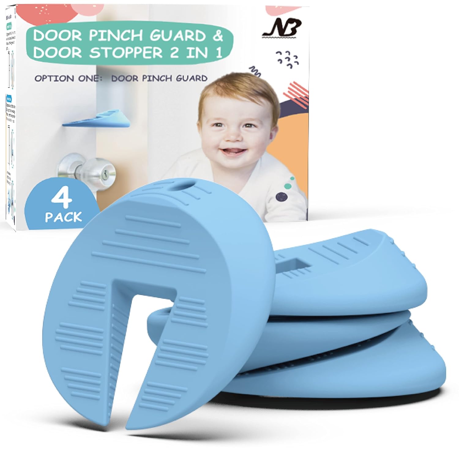 Amazon.com: Neobay Upgraded Silicone Door Pinch Guard and Door Stoppers ...