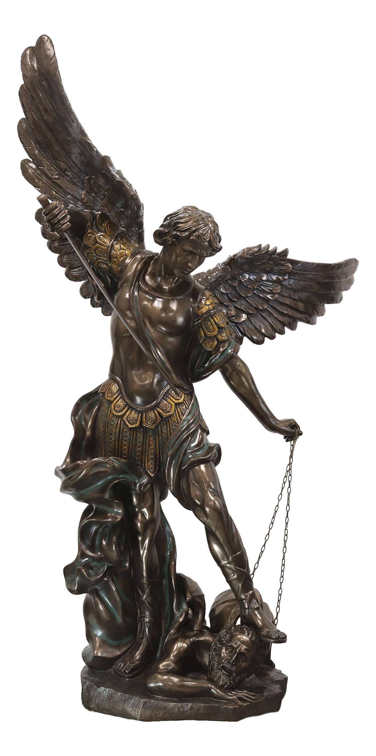 Buy Ebros Gift Grand Saint Michael The Archangel Trampling Satan ...