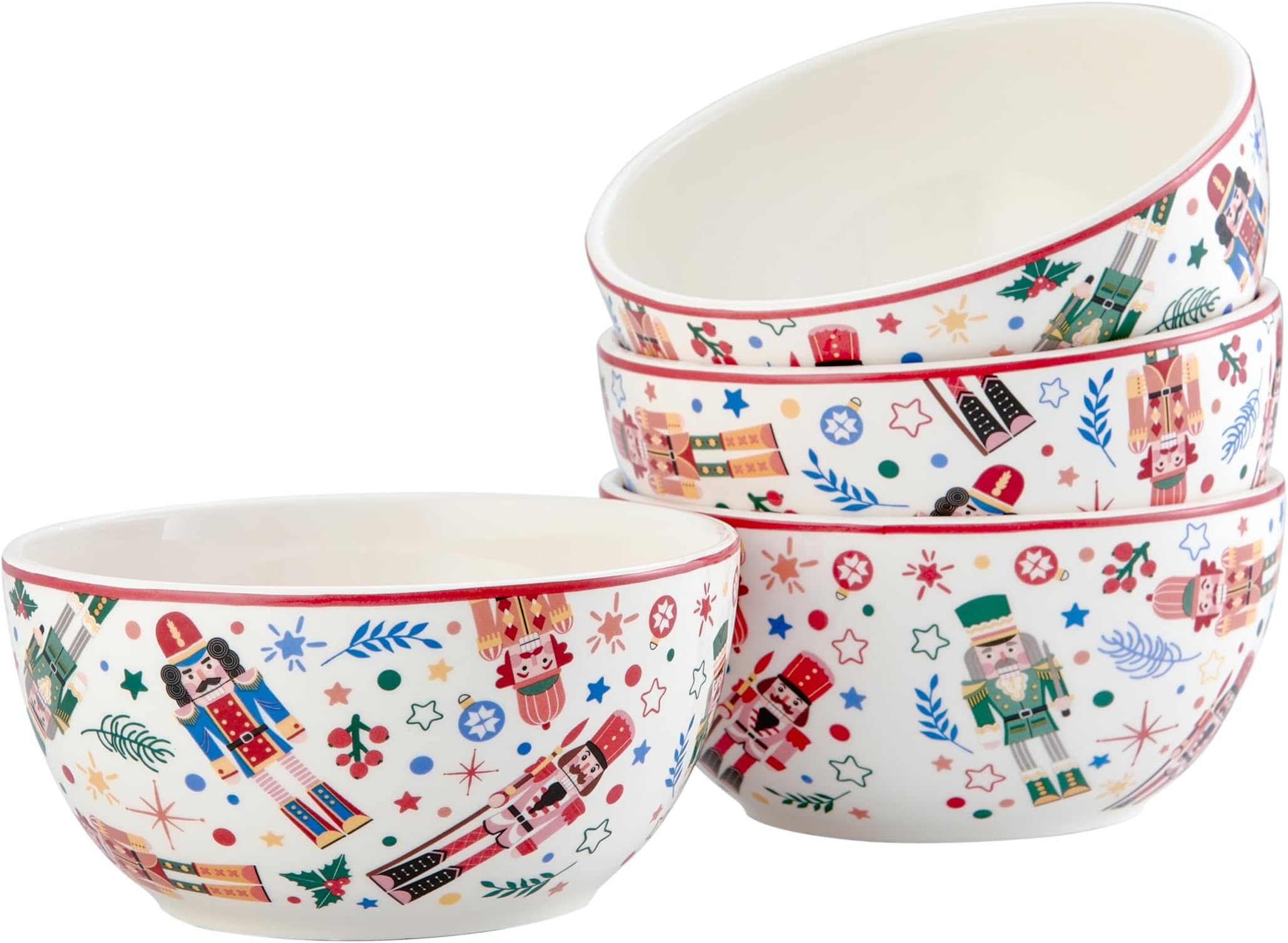 Amazon.com: Sliner 4 Pieces Christmas Bowls Set 3.5 x 1.6 Inch ...