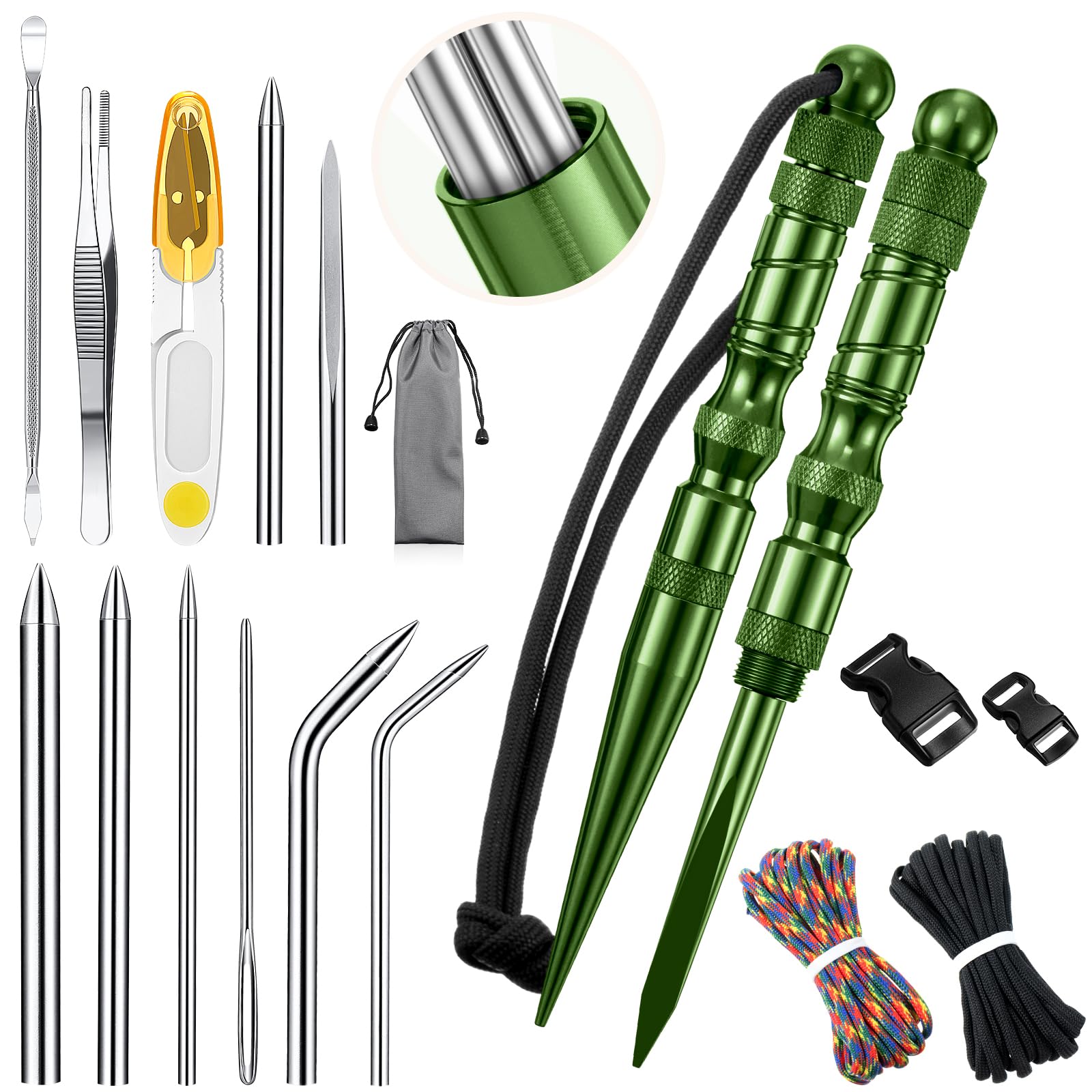 Amazon.com: Shimeyao 12 Pcs 2024 Update Paracord FID Knotter Tools Set ...