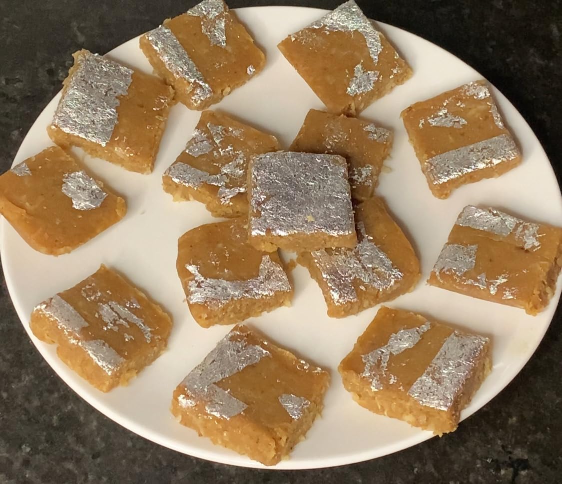 SGLS Edible Silver Leaves 15.pcs Vark,varakh,6"× 4"inches waraq for ...