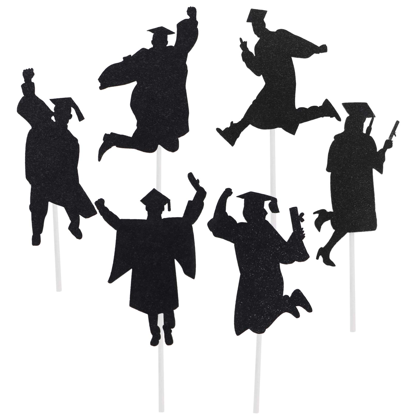Jumping Graduate Silhouette