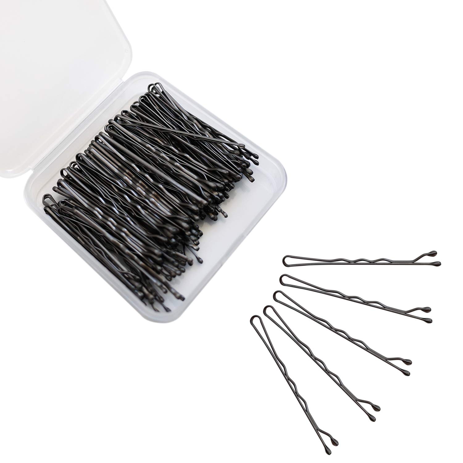 Amazon.com : ScivoKaval Bobby Pins Bulk Silver Gray 100 Count Hair Bob ...