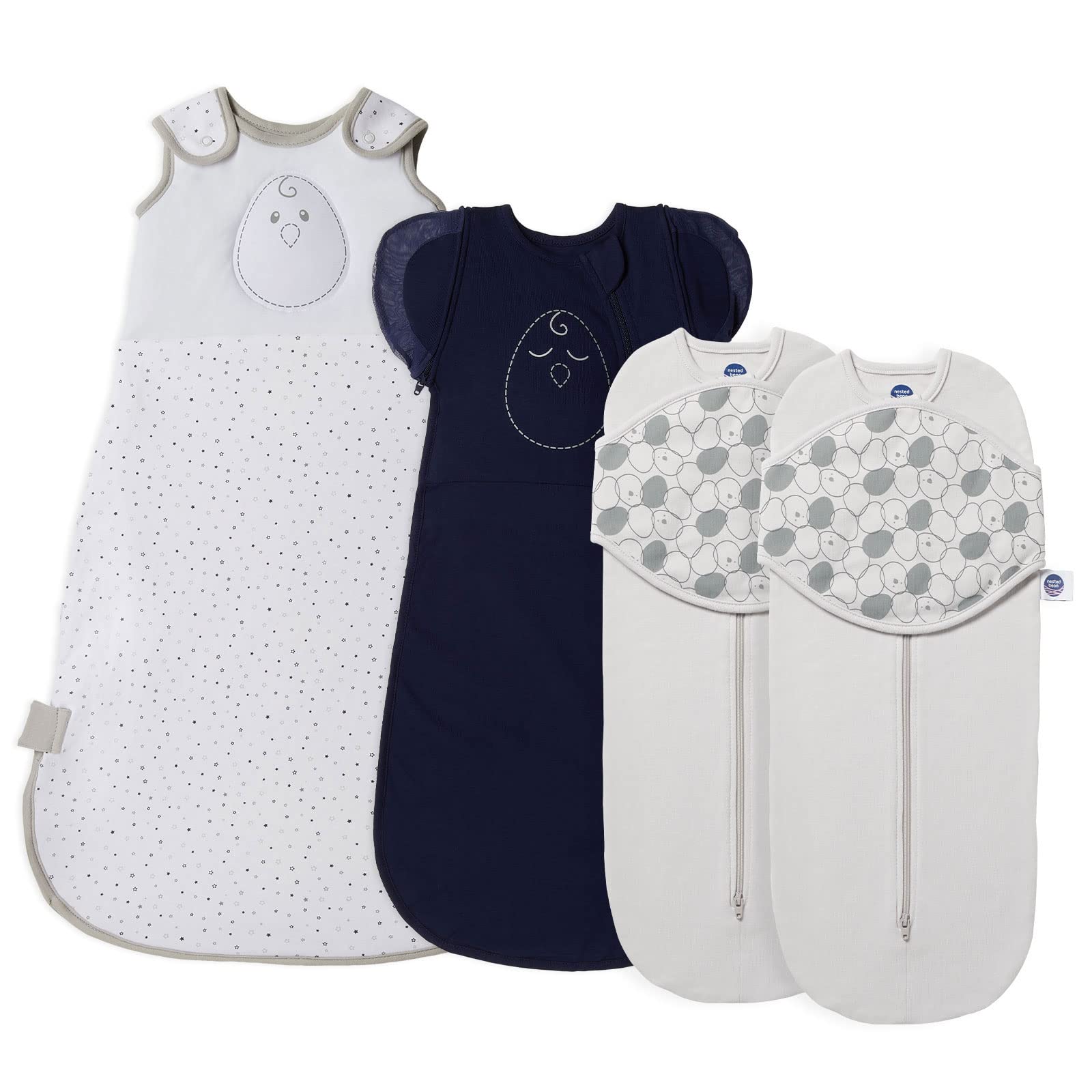 Nested Bean Zen Neo Swaddle Zen Sack Classic Bundle Gently Weighted ...