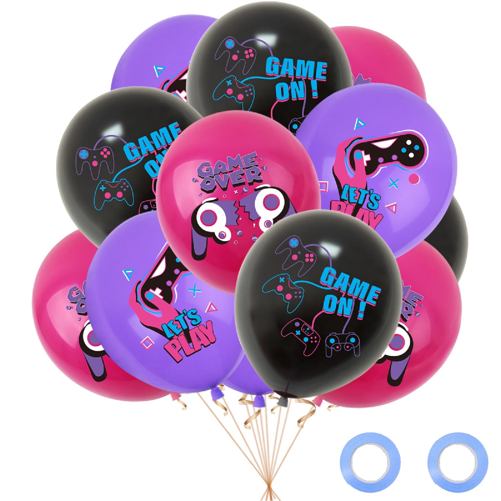 Amazon.com: 45 Pieces Video Game Party Balloons Pack for Kids Teens ...