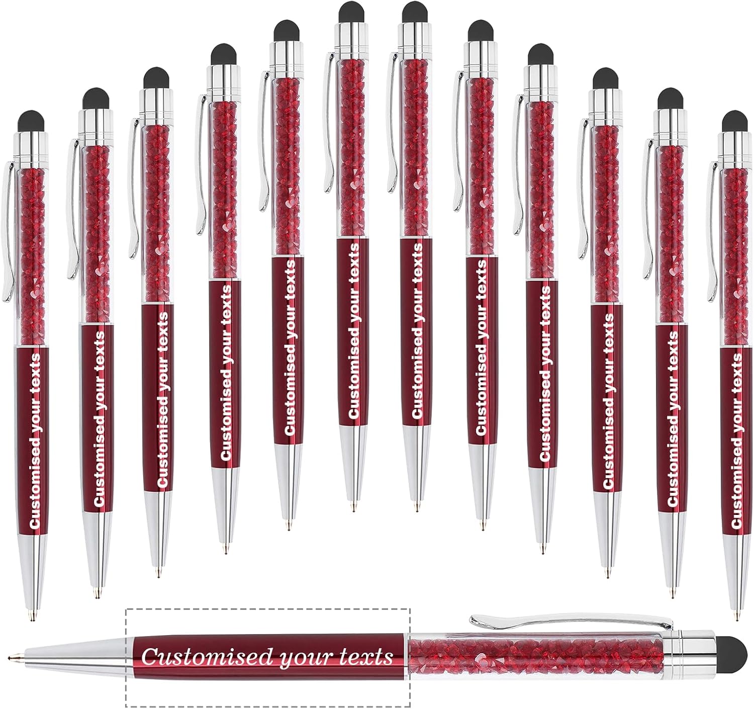 KOLOWKO Personalized Custom Ballpoint Pen, 2 in 1 Soft Touch ...