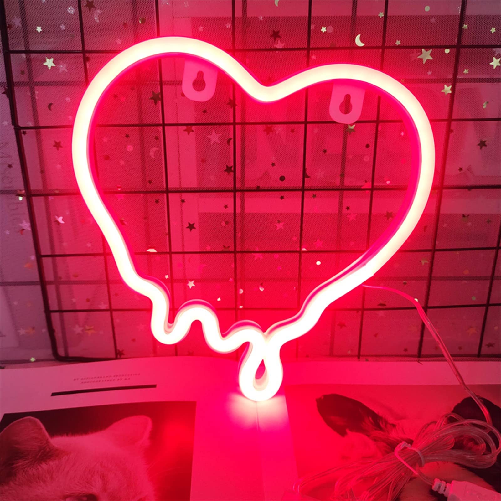 Luzes Do Coracao Tumblr Luzes Led Neon Em 25 Estilos, Coloridas,