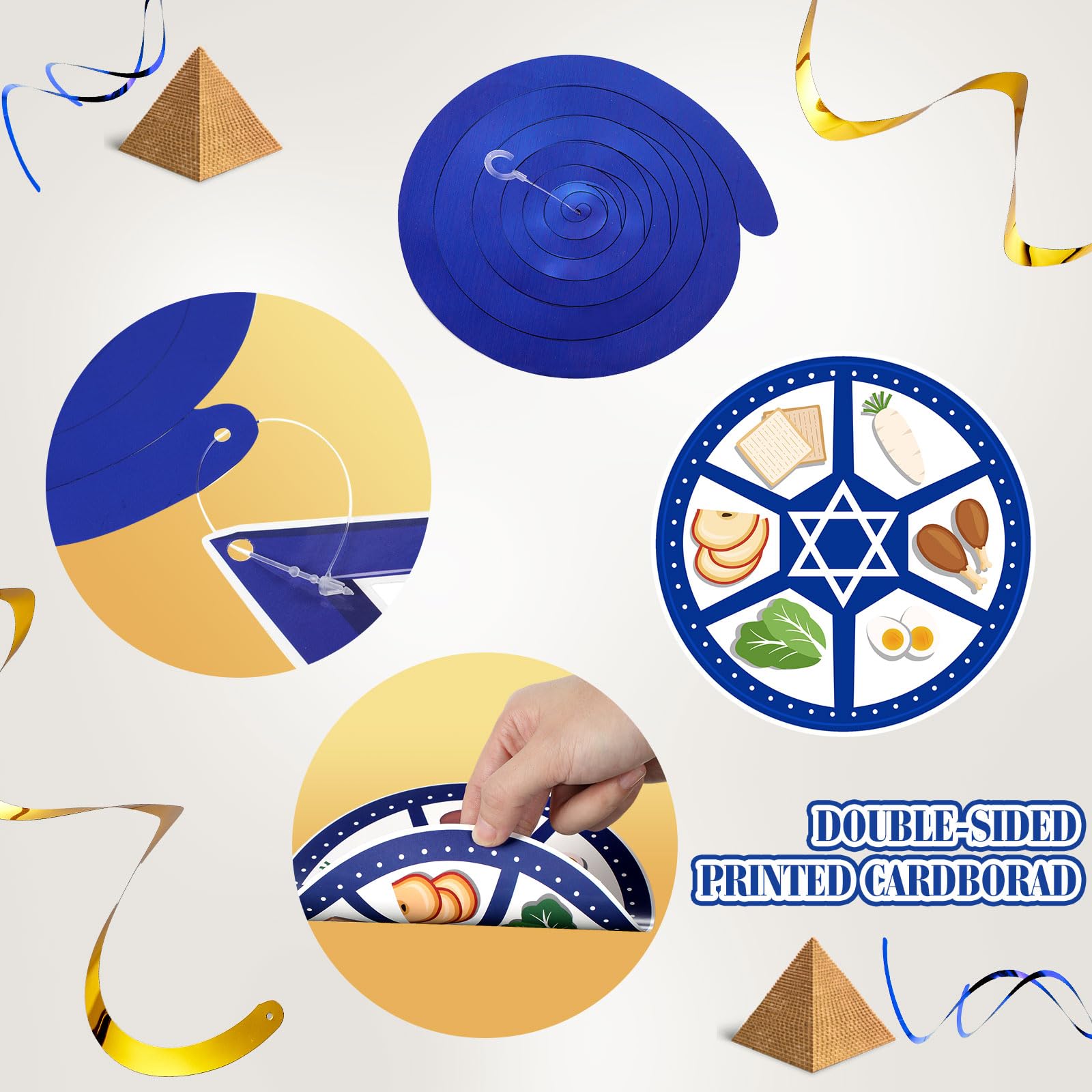 Snapklik.com : 30 Set Passover Decorations Happy Passover Hanging ...