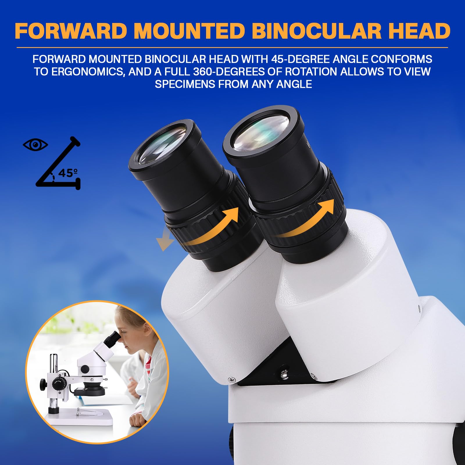 Snapklik.com : Binocular Stereo Microscope For Adults Kids - Forward ...