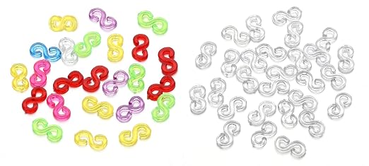 Jo's New S-Clips (200 Pcs) for Rainbow Loom Band DIY Loom Bracelets ...