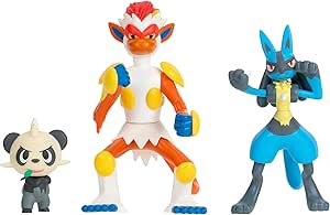 Amazon.com: Pokemon Battle Figure 3 Pack - Features 2-Inch Pancham and ...