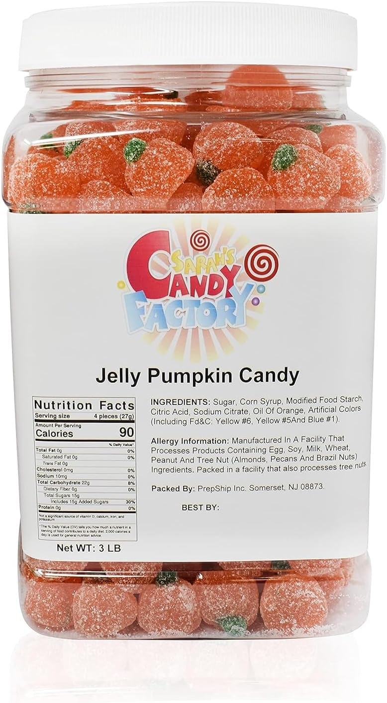 Amazon.com : Gummy Pumpkin Candy-Fancy Jelly Candy Pumpkin Shaped ...