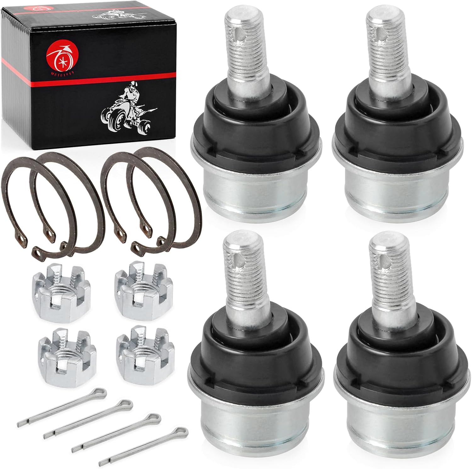 4pcs Ball Joint kit For YAMAHA Grizzly 350 400 450 Big Bear 400 Kodiak ...
