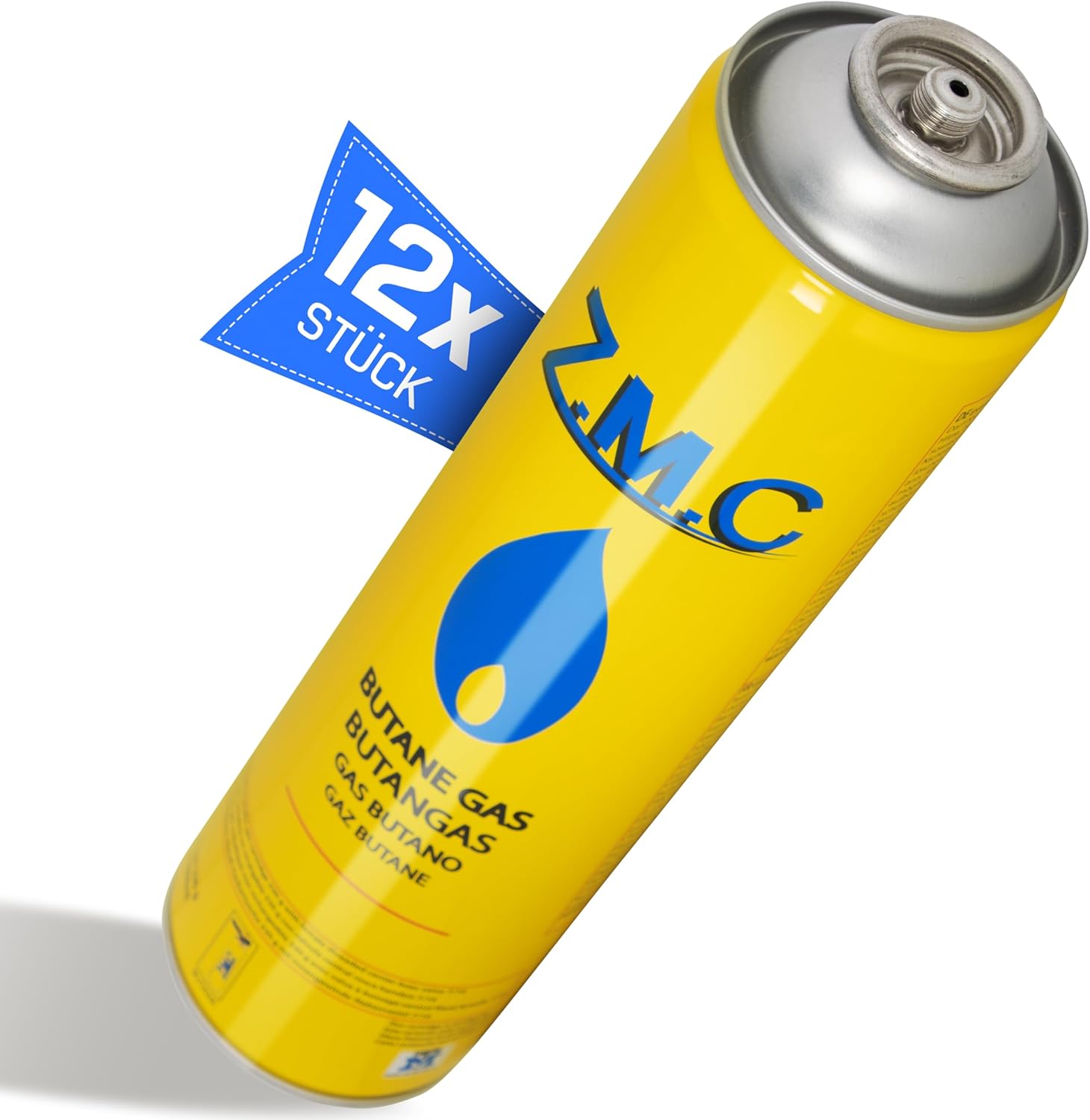 Z.M.C 12 x Universal Gas Cartridges 330 g, Propane/Butane Gas 600 ml ...